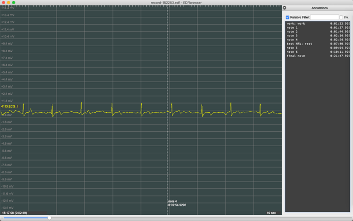 Visualize annotations in data files